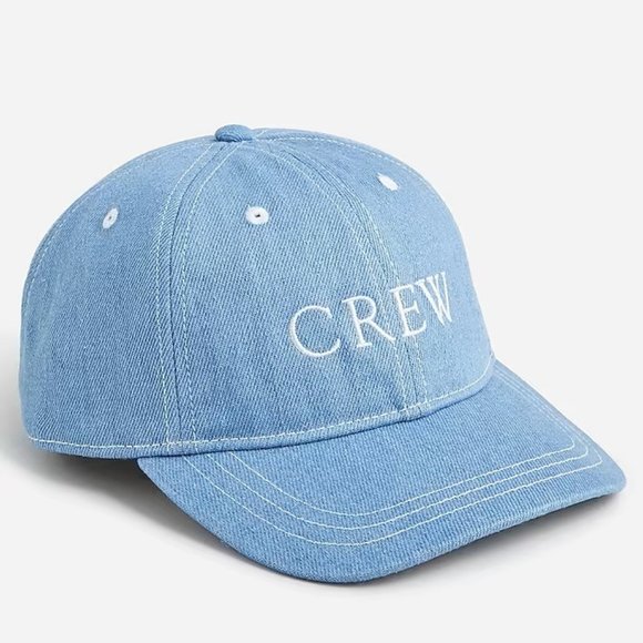 J. Crew | Accessories | Jcrew Limitededition Crew Baseball Cap In Denim ...